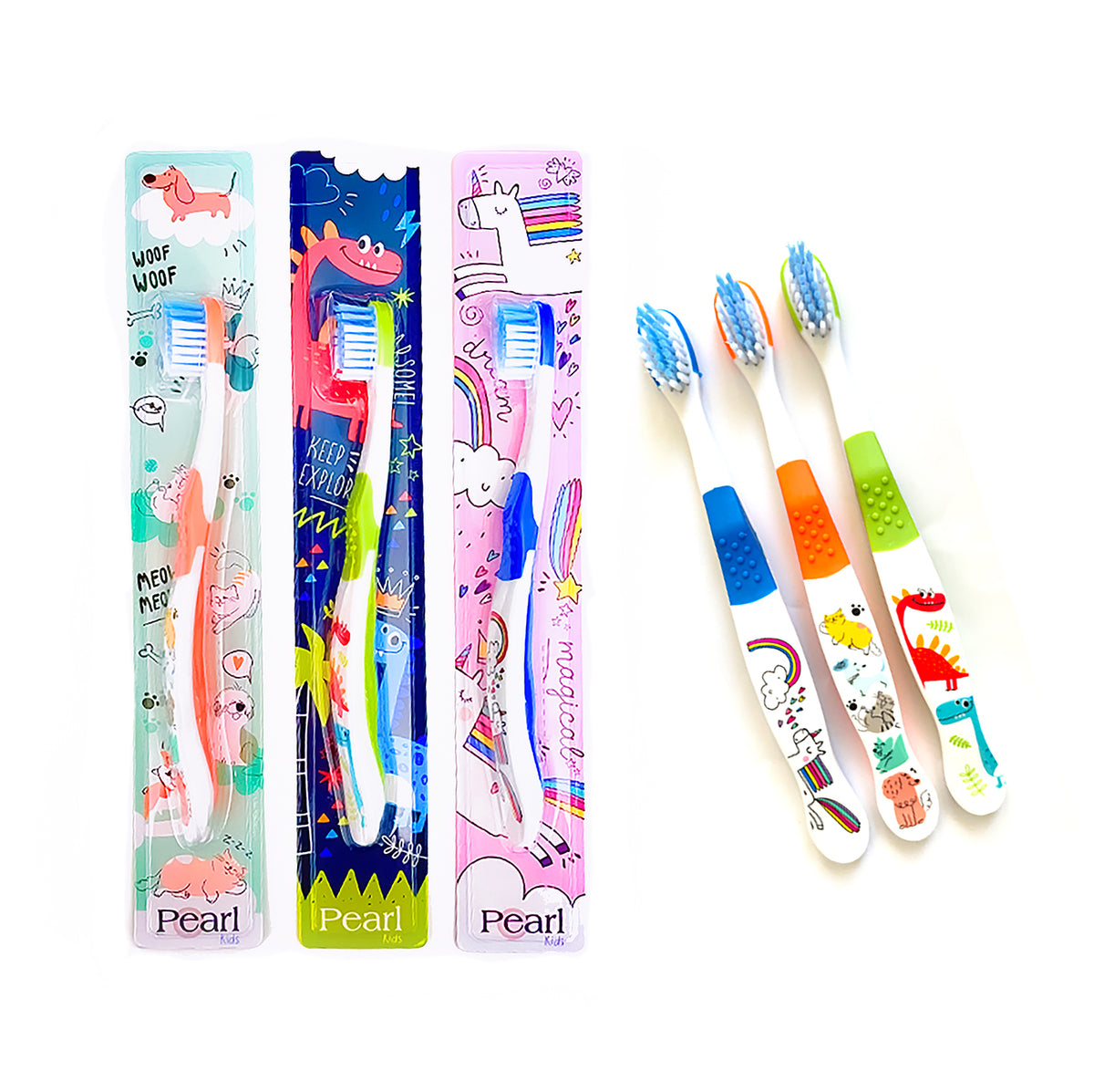Junior Cartoon Brushes – Pearl Oral Care