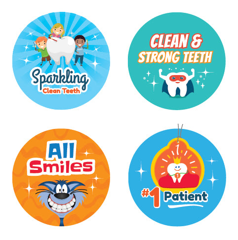 Assorted Kids Stickers (Roll of 288) – Pearl Oral Care